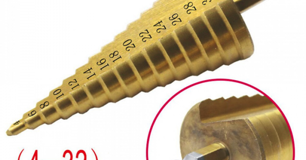 Mèche étagée HSS 4 - 32 MM Foret conique pyramide