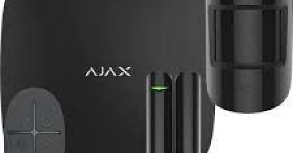 kit alarme anti intrusion ajax noir avec sirene exterieure sans fils
