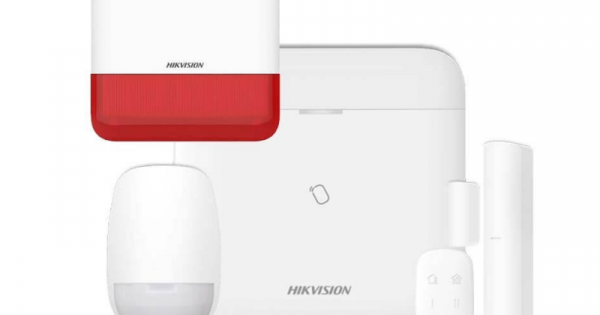 kit alarme anti intrusion sans fils hickvision ax pro 64 zones lan wifi 2g