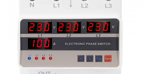 Sélécteur et protection automatique des phases Entré 3phases sortie 1 phase