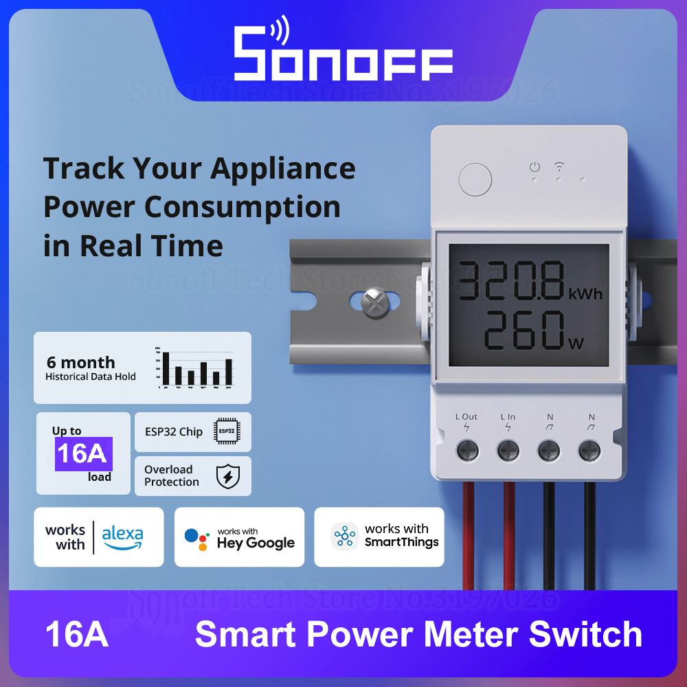 SONOFF POW Elite commutateur de compteur de puissance intelligent 16A